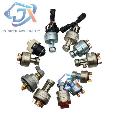 China STAR ZEBRA Excavator Ignition Switch 9G7641 7Y3918 3E-0156 24V Heavy Duty Starter Switch for sale