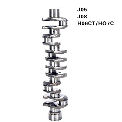China Forged Steel Crankshaft 13400-1690 S1341-12281 for Excavator Engine HO6CT HO7C J05 J08 for sale