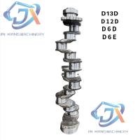 China Forged Steel Crankshaft for Excavator Engine D13D D12D D6D D6E 22235114 11221424 for sale
