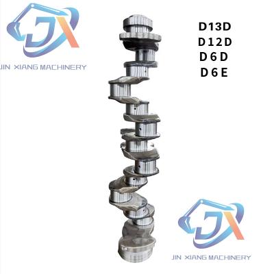 China Forged Steel Crankshaft for Excavator Engine D13D D12D D6D D6E 22235114 11221424 for sale