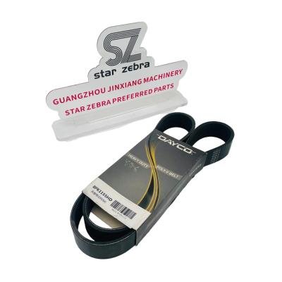 China Engine Cooling Fan Belt 8PK1155 1876184560 8973628150 for ISUZU Hitachi Excavator Parts for sale
