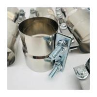 China Heavy Duty Muffler Clamps Exhaust Pipe Clips for Cat Hitachi Kobelco Doosan Daewoo Hyundai Sumitomo Excavator Parts 50mm 60mm for sale