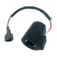 China Kato HD512 820 1023 1430 Pilot Lock Rotary Solenoid Valve Coil 12V 24V Construction Machinery Parts for sale
