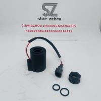 China Kato HD512 820 1023 1430 Pilot Lock Rotary Solenoid Valve Coil 12V 24V Construction Machinery Parts for sale