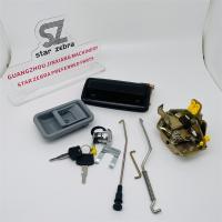 China Kubota 155 161 185 Excavator Cab Door Lock Assembly with Inner Outer Handles Lock Cylinder for sale