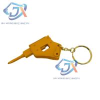 China Mini Excavator Bulldozer Loader Model Ornament Ashtray Pen Holder Souvenir Keychain Gift 10cm for sale