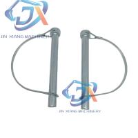 China Excavator D-Type Steel Quick Release Fasteners Clevis Pin with Round Wire Lock Pull Ring Lock Catch and Spring Fasteners for sale