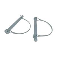 China Excavator D-Type Steel Quick Release Fasteners Clevis Pin with Round Wire Lock Pull Ring Lock Catch and Spring Fasteners for sale