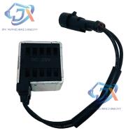 China 41B0141 Solenoid Coil 12VDC for XGMA Excavator XG815 Construction Machinery Parts 35mm Height 13mm ID for sale