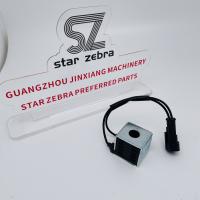 China 41B0141 Solenoid Coil 12VDC for XGMA Excavator XG815 Construction Machinery Parts 35mm Height 13mm ID for sale
