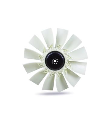 China Engine Cooling Fan 12 Blades 710mm Diameter for Hyundai R305-7 Excavator Upgrade 9 to 12 for sale