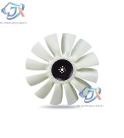 China Engine Cooling Fan 12 Blades 710mm Diameter for Hyundai R305-7 Excavator Upgrade 9 to 12 for sale