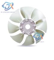 China Used Radiator Fan Blades for EC210B 200D 220D D6E Engine Construction Machinery Parts 600mm for sale