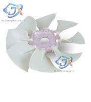 China Used Radiator Fan Blades for EC210B 200D 220D D6E Engine Construction Machinery Parts 600mm for sale