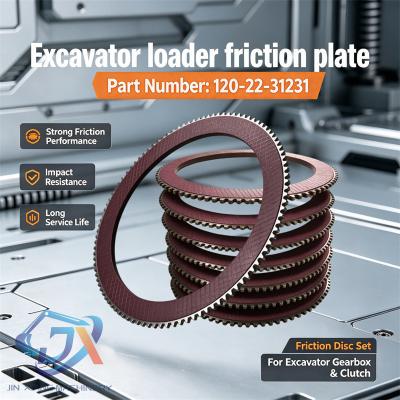 China High Quality New GZDG 120-22-31221 120-22-31231 113-15-42711 Friction Discs for Bulldozer D30 D31 D41 Excavator Loader Steering for sale