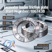 China EexcavaStart Friction Disc 1067438 Groove With Track Tractors Durable Reliable Easy Install Replacement for sale