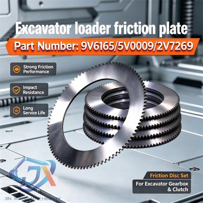 China STAR ZEBRA 9V6165 5V0009 2V7269 Friction Plate Fits for Wheel Dozer 824C Wheel Loader 980C Construction Machinery Parts Excavator for sale