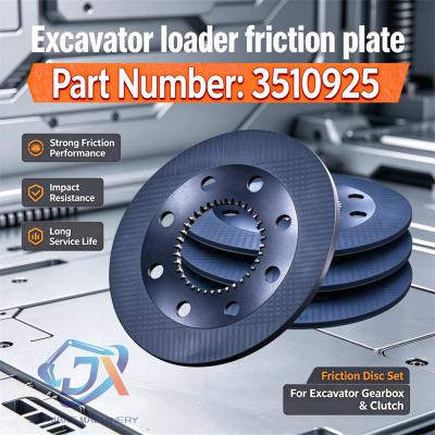 China STAR ZABRA MACHINERY MOTOR GRADER CLUTCH PLATE FRICTION DISC 351-0925 3510925 Replacement for 120M 140M for sale