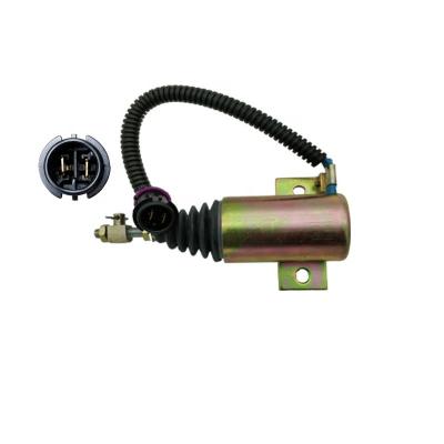 China Excavator Stop Solenoid Valve E483310000093 24V Diesel Engine Flameout Part for sale