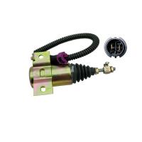 China Excavator Stop Solenoid Valve E483310000093 24V Diesel Engine Flameout Part for sale