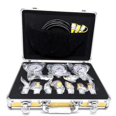 China Digital Excavator Hydraulic Pressure Gauge Set Diagnostic Test Kit 3kg for sale