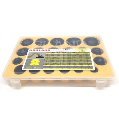 China 656 PCS Excavator Rubber O Ring Kit Box 0.5KG for Hydraulic Seal Replacement for sale