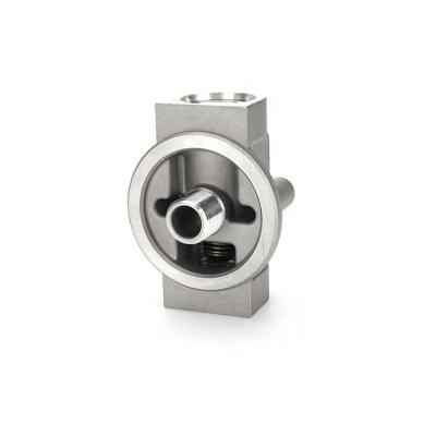 China 093-7521 Hydraulic Oil Filter Head for Excavator E200B E320B 0.5kg for sale