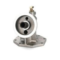China 1R0739 1R-0739 Hydraulic Oil Filter Head 8 Holes for E320B Excavator 0.5kg for sale