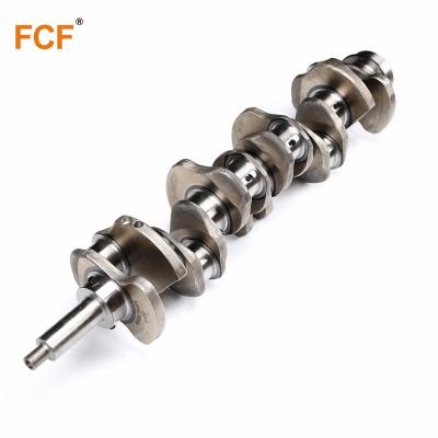 China Forged Steel Crankshaft ME300086 6D34T for Mitsubishi SK200-6 SK350-6 Excavator 55kg for sale