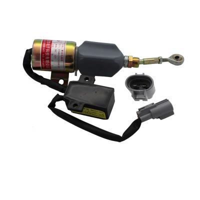 China Yuchai Excavator Flameout Solenoid Valve F3400-1115100B 12V 24V Stop Solenoid for sale