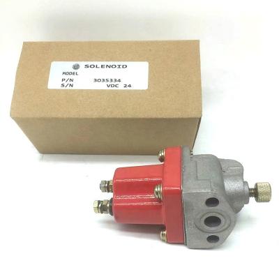 China Excavator Stop Solenoid Valve 24V 3035344 Flameout Solenoid for Engine Shutdown for sale