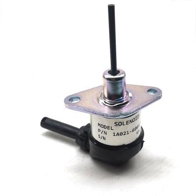 China 12V Fuel Shutoff Solenoid 1A021-60017 for KUBOTA Tractors Excavator Spare Parts for sale