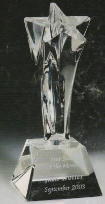 China crystal trophy for sale