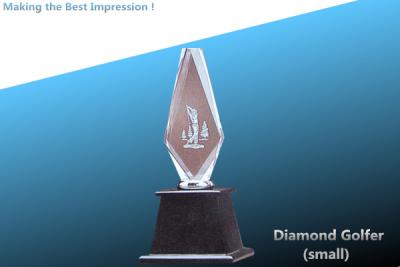 China crystal trophy/glass awards/trophy/diamond glofer award/crystal award for sale