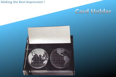 China crystal cube/card holder/crystal globe holder for sale