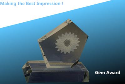 China Gem Award /clock/crystal gem award/crystal gem trophy/crystal diamond award for sale