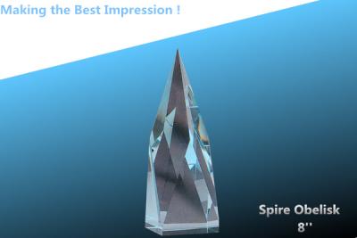 China CRYSTAL TOWER/CRYSTAL OBELISK/GLASS OBELISK award/spire obelisk award for sale