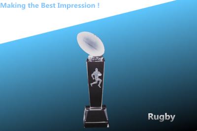 China SPORT AWARDS/CRYSTAL RUGBY/CRYSTAL AWARDS/crystal rugby award/crystal ball award for sale