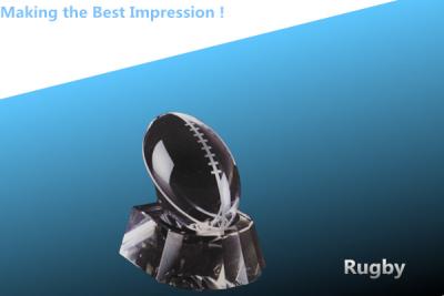 China SPORT AWARD/CRYSTAL RUGBY/CRYSTAL SPROTS/crystal ball award/crystal rugby award for sale