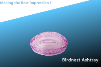 China ashtray/glass ashtray/crystal ashtray/bird nest ashtray/cigarette gift for sale
