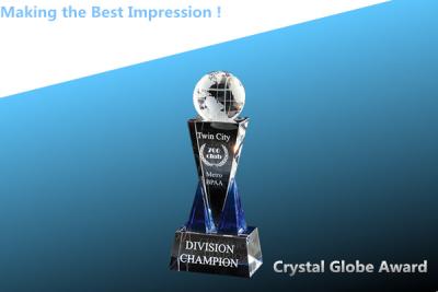 China CRYSTAL award/CRYSTAL globe award/TROPHY/GLASS globe award/AWARD/CRYSTAL globe trophy for sale