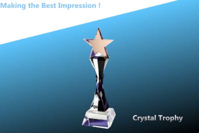 China top star award/star tower award/crystal top star award/crystal star trophy/crystal award for sale