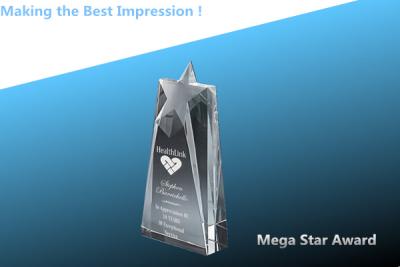China crystal award/acrylic trophy/acrylic award/crystal top star award/crystal top star trophy for sale