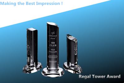 China regal tower award/crystal regal tower award/crystal tower award/acrylic tower trophy for sale