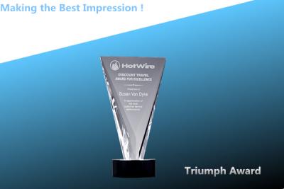 China crystal triumph award/acrylic triumph award/crystal triumph trophy/acrylic trophy for sale