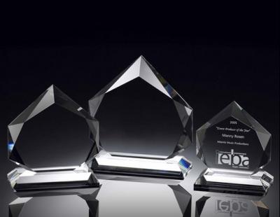 China eminence crystal trophy/diamond crystal award/3d laser engraving crystal award/2d laser for sale