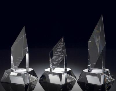 China kingston tower deluxe crystal award/3d laser engraving crystal tower award/crystal tower for sale