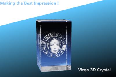 China Virgo 3D Crystal/virgo 3d crystal cube/3d laser crystal/3d laser crystal rectangle/award for sale