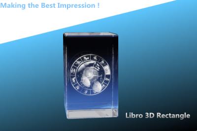 China libro 3d crystal/3d laser libro crystal rectangle/3d crystal libro cube/crystal blocks for sale
