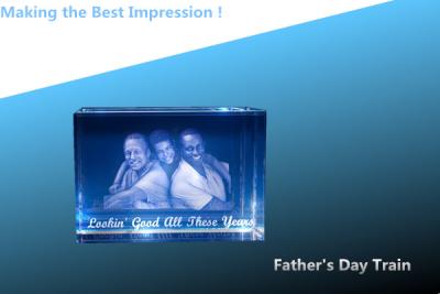 China father's day rectangle/crystal train/blank crystal block/blank crystal rectangle for sale